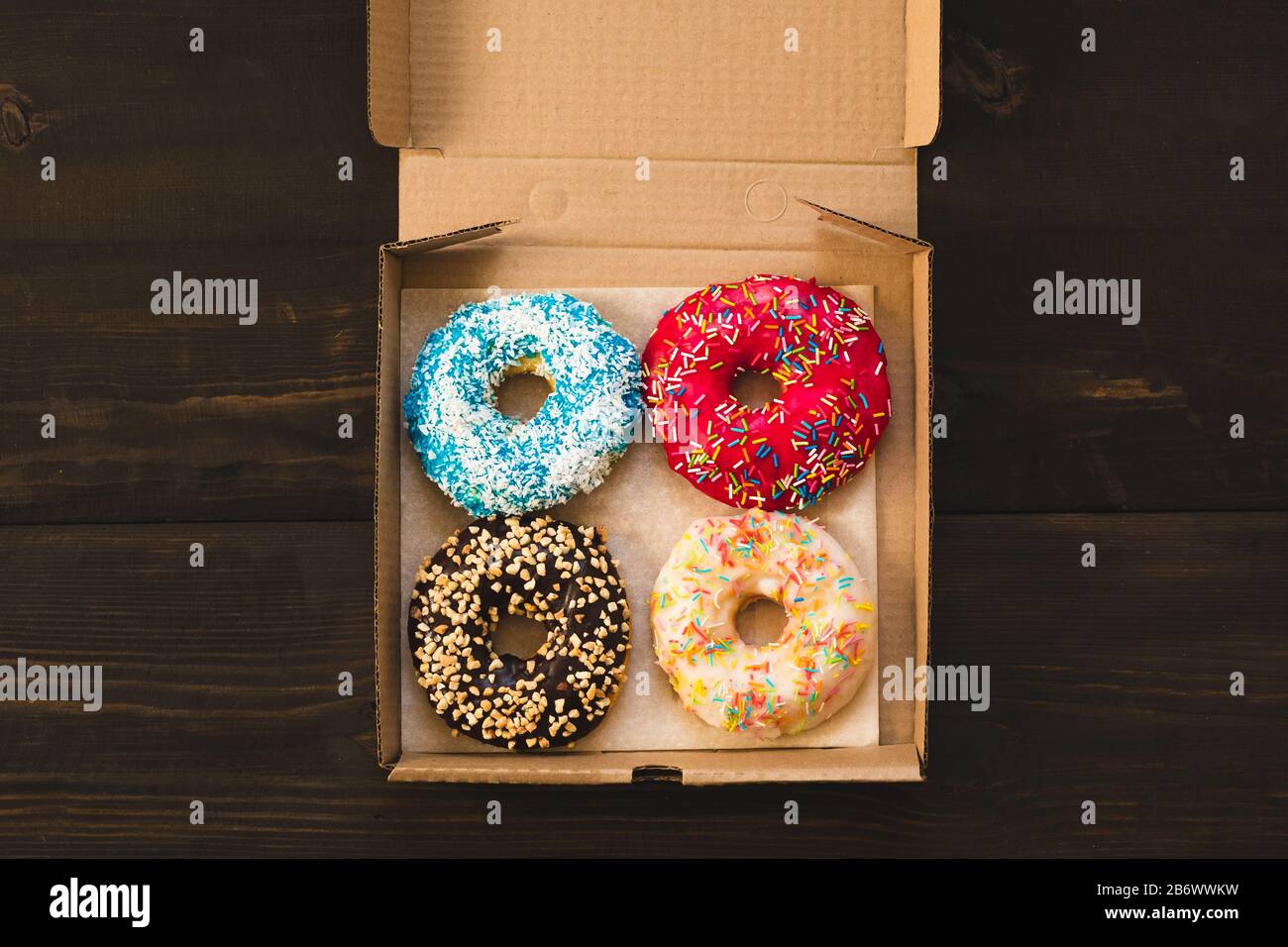Birthday cake with donuts hi-res stock photography and images - Alamy