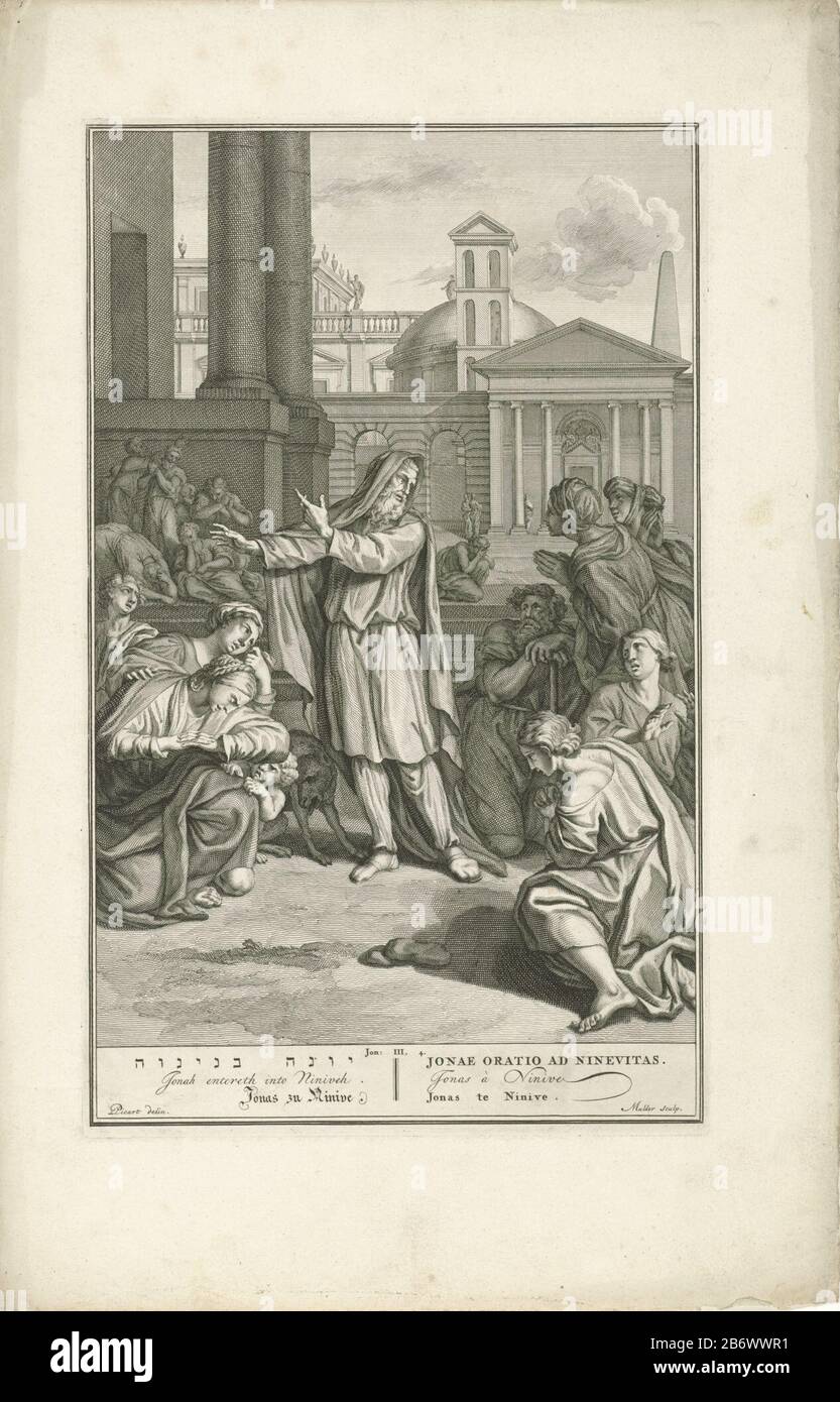Jona in Nineve Jonah predicts the population Nineveh that God will wipe ...