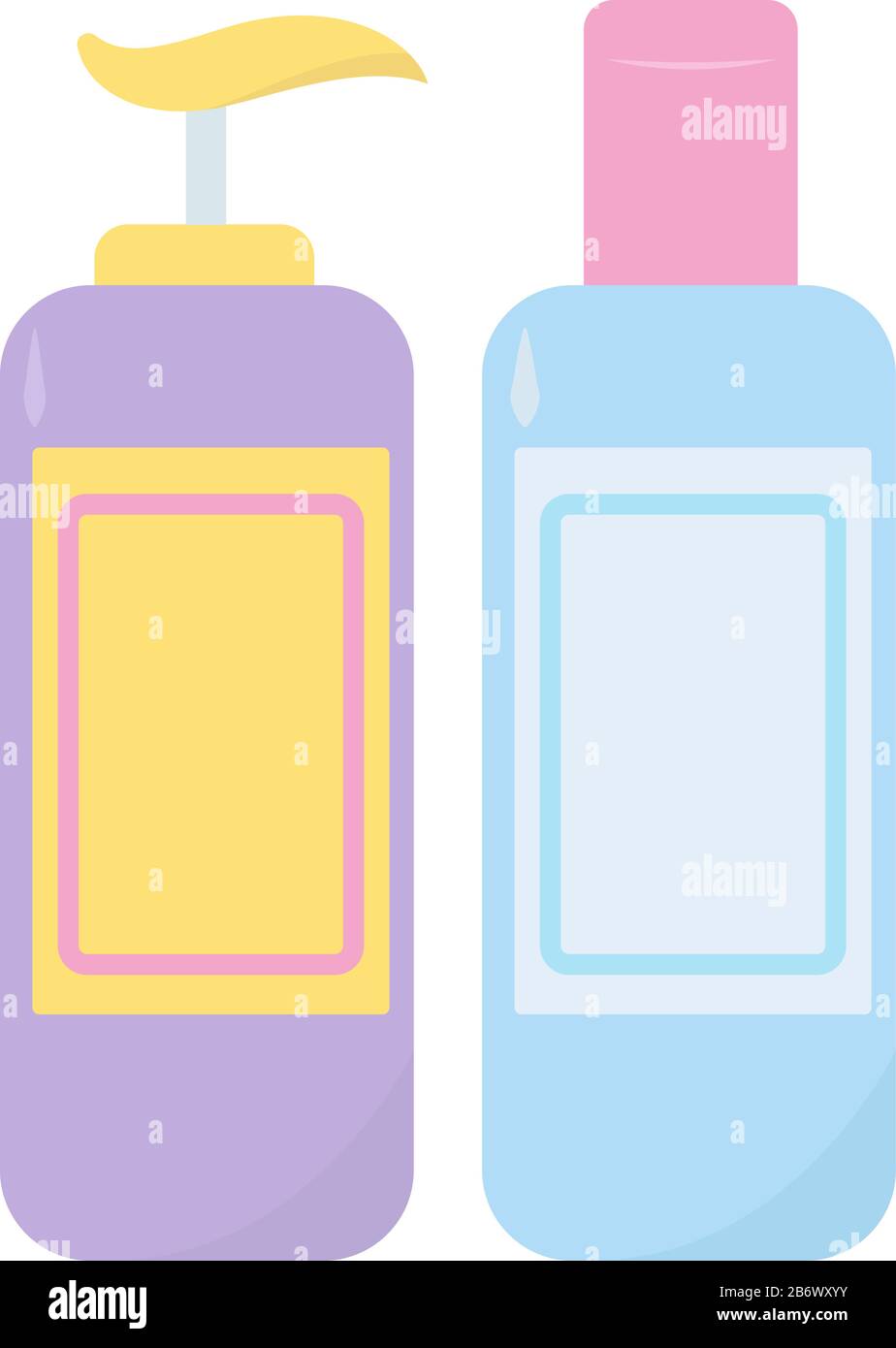 Bath gel, illustration, vector on white background Stock Vector Image ...