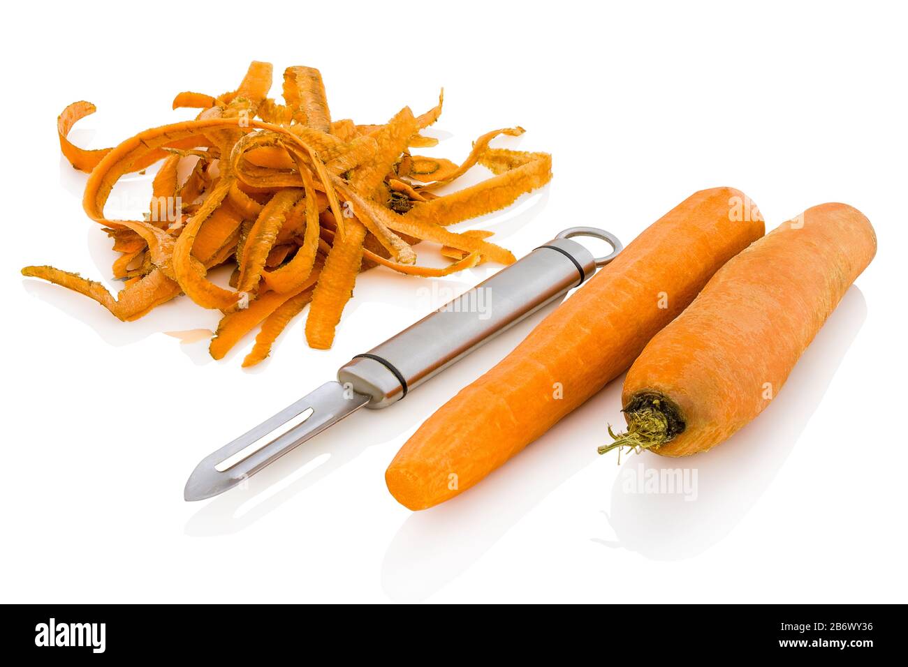Cleaned carrot Cut Out Stock Images & Pictures - Alamy