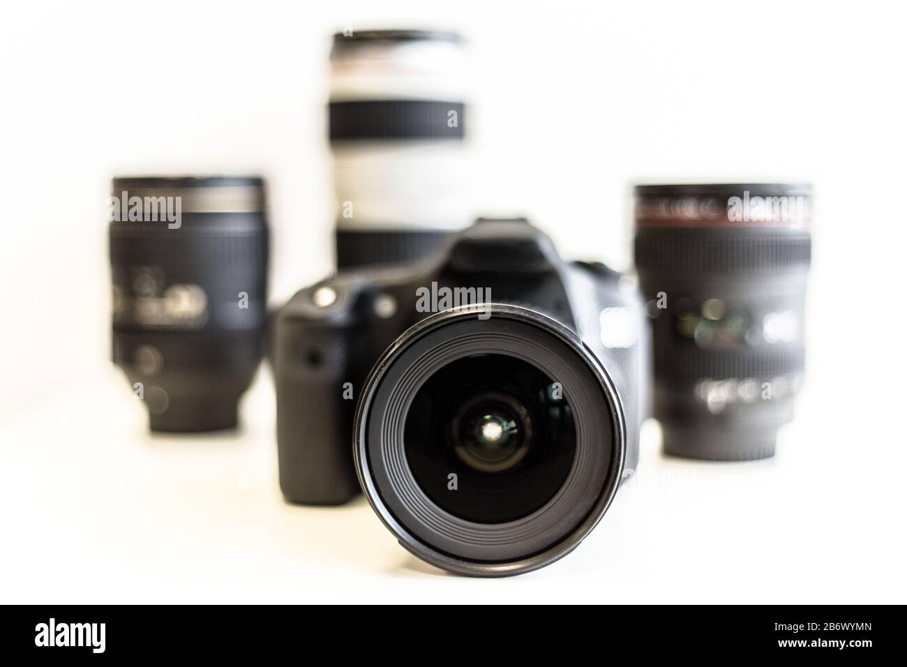 Digital camera with lens Stock Photo - Alamy