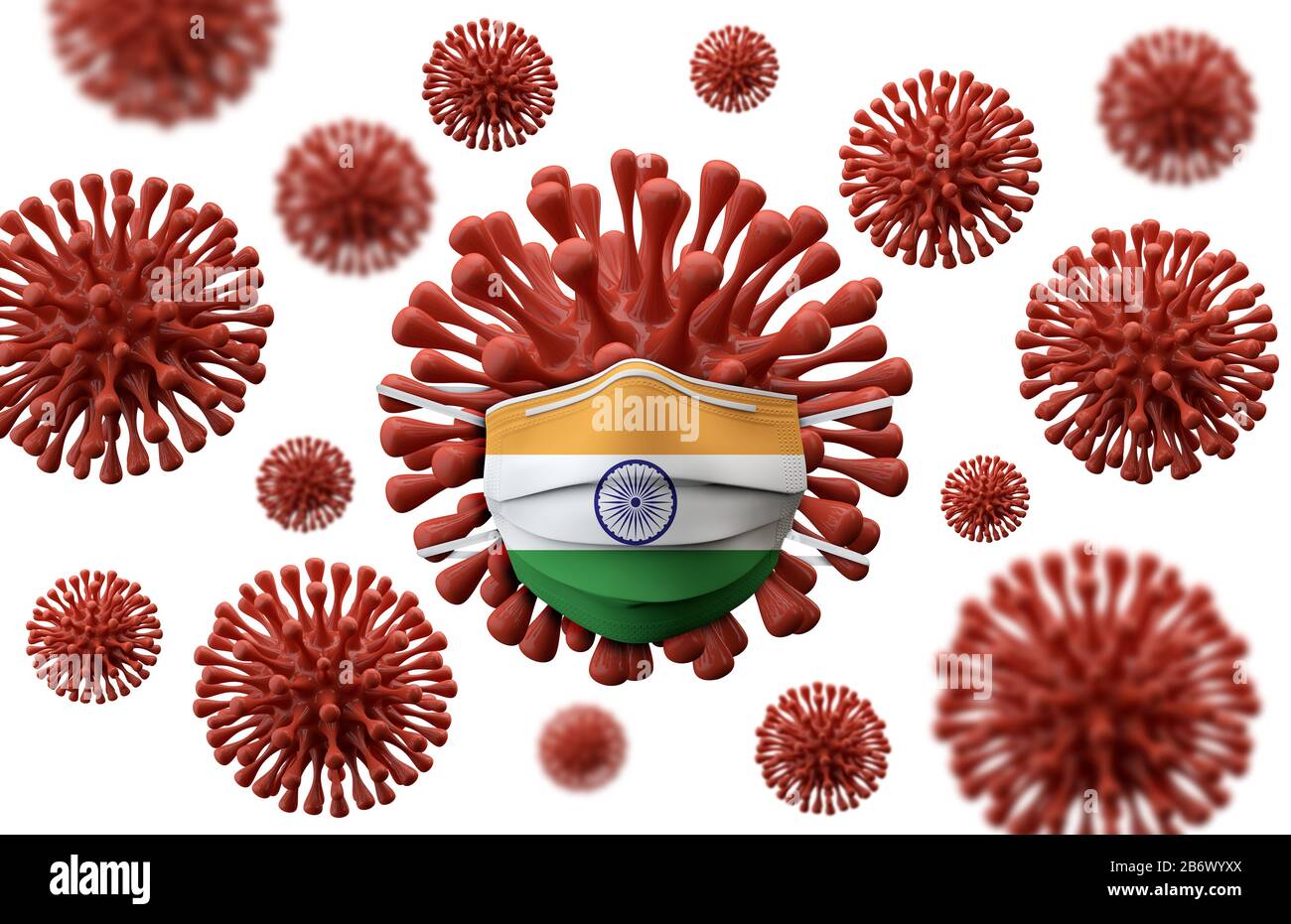 Indian flag mask hi-res stock photography and images - Alamy