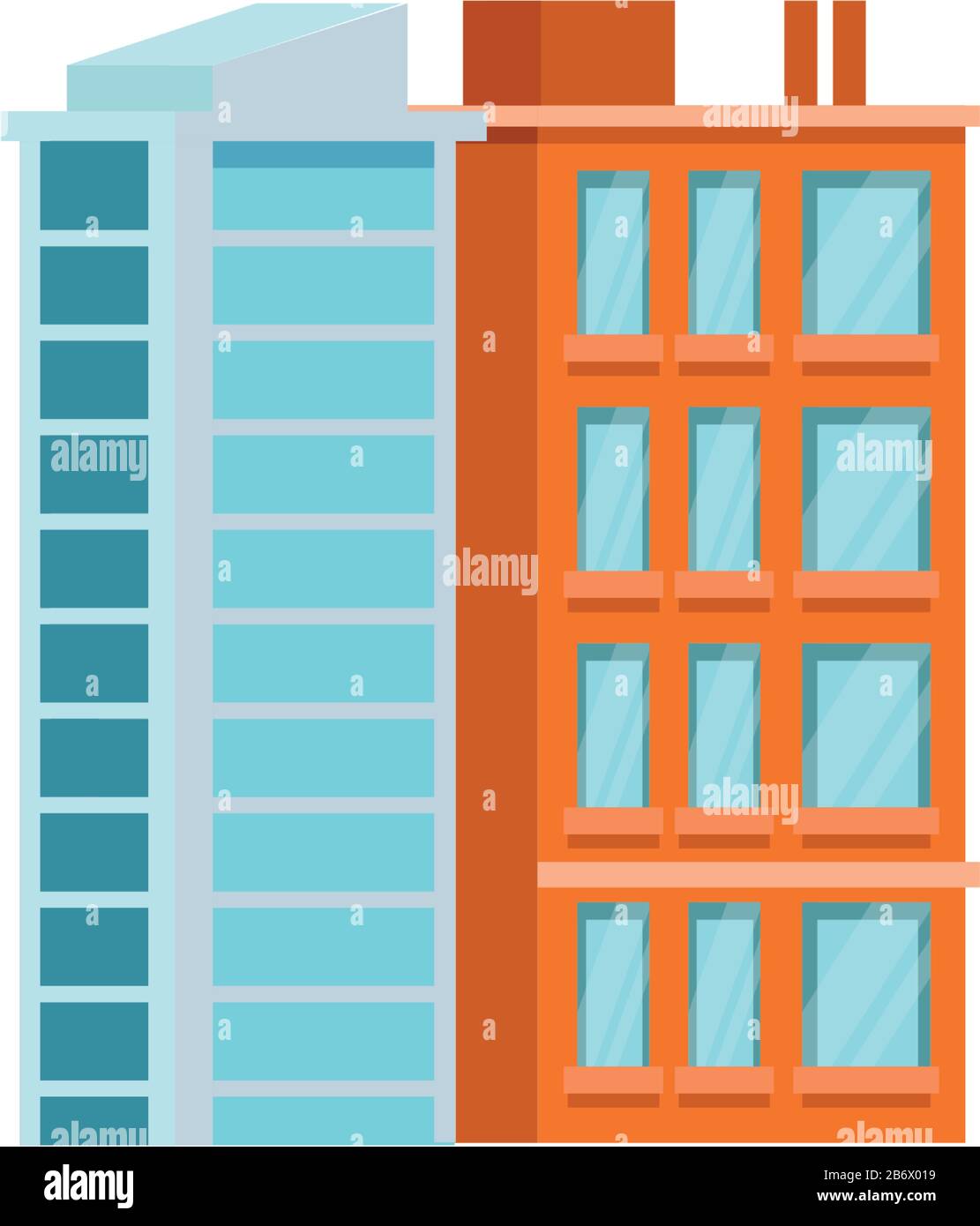 building with windows isolated icon Stock Vector Image & Art - Alamy
