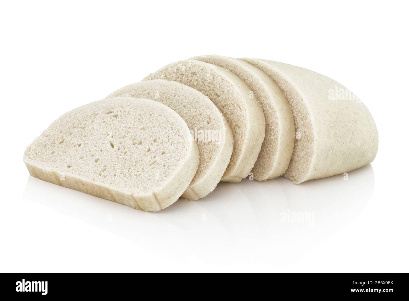 Steamed dumpling. Homemade Bread Dumpling. Isolated on white background ...