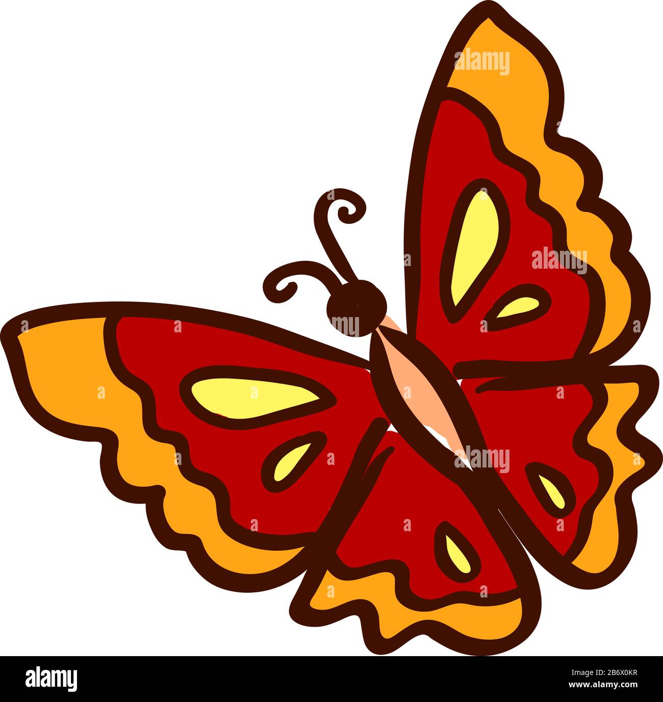 Red Butterfly Clip Art