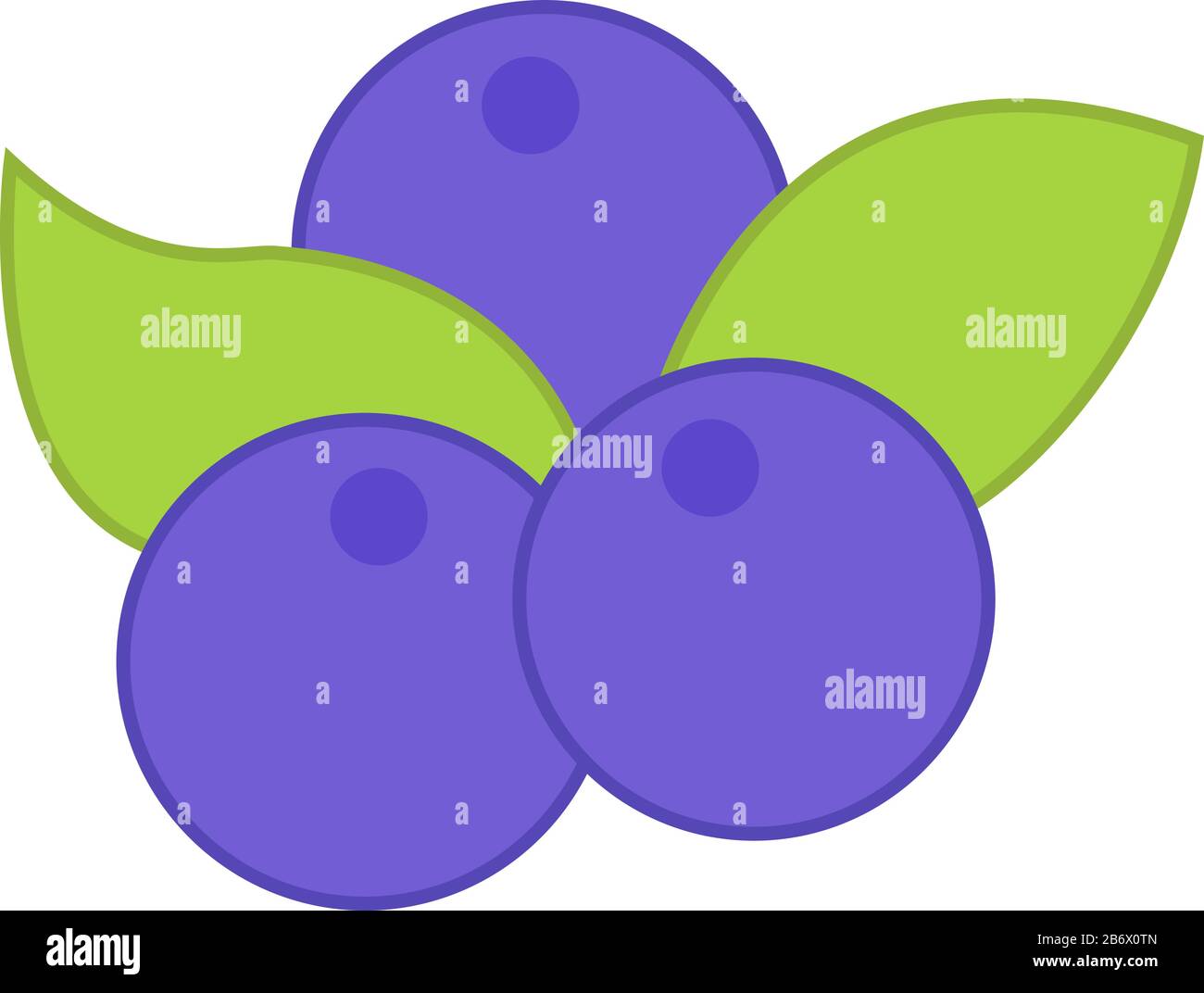 Blueberry art Cut Out Stock Images & Pictures - Alamy