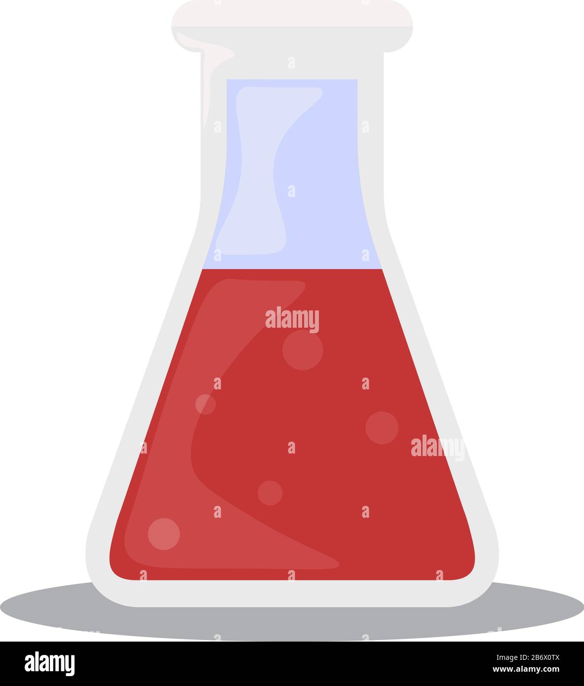 Chemical liquid, illustration, vector on white background Stock Vector ...