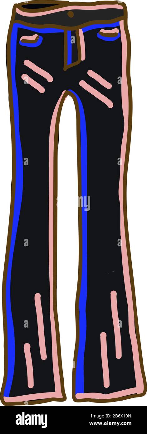 Denim top on white Stock Vector Images - Alamy