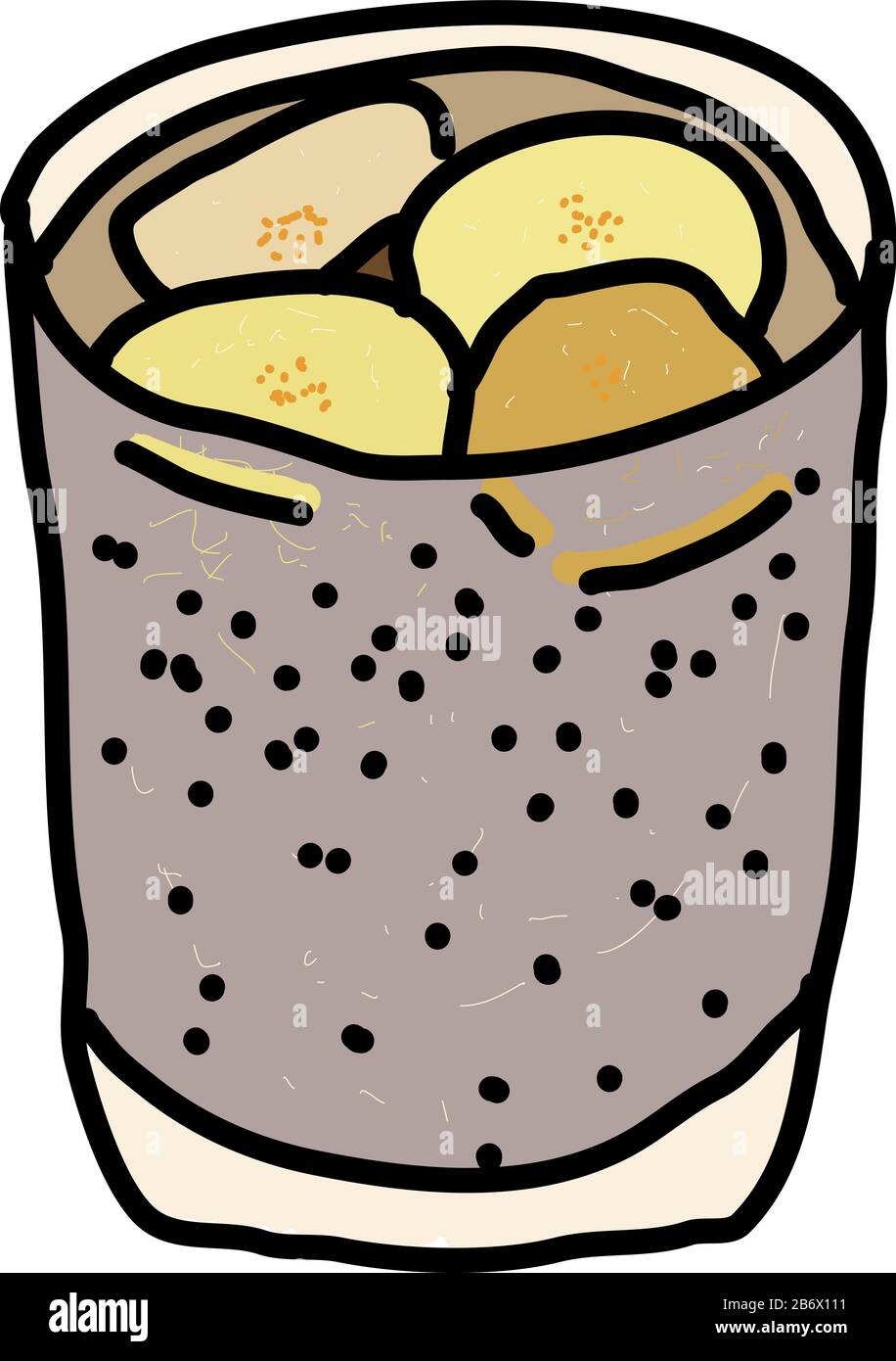 Vegan pudding Stock Vector Images - Alamy