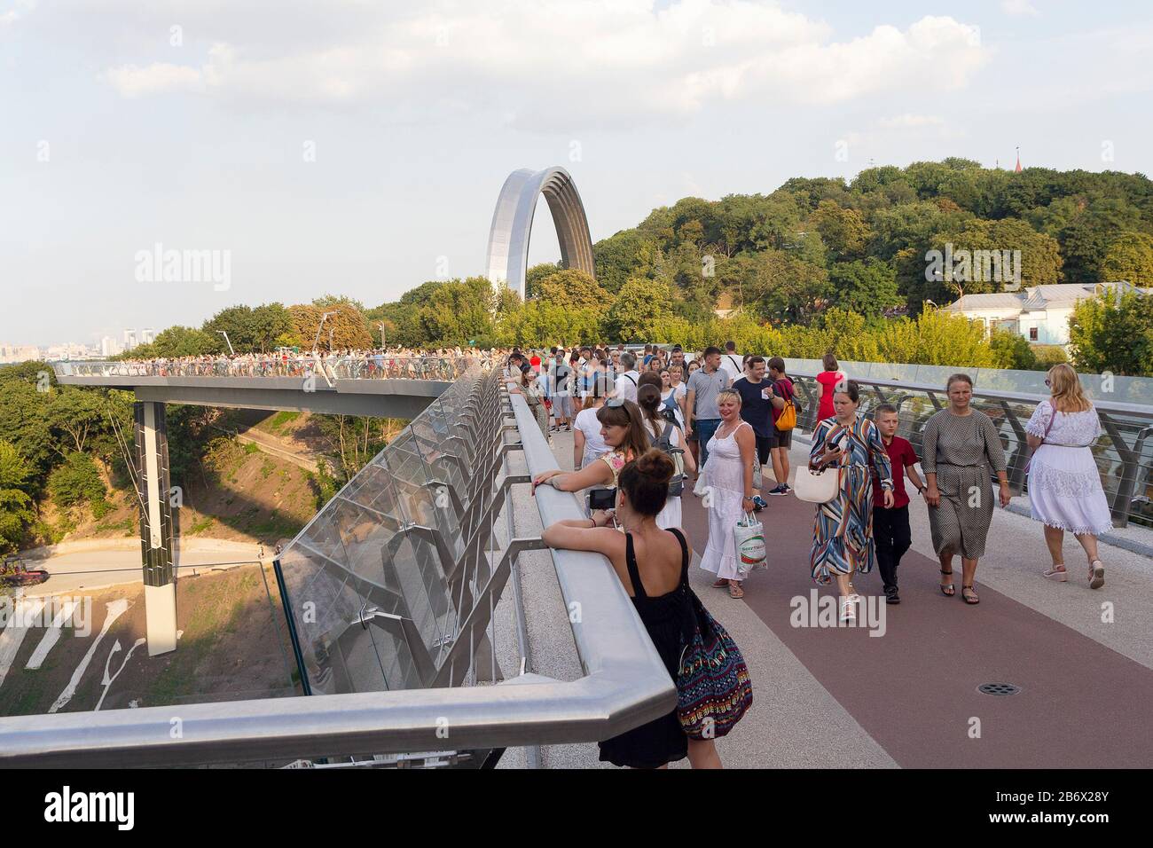 New pedestrian and bicycle bridge hi-res stock photography and images ...