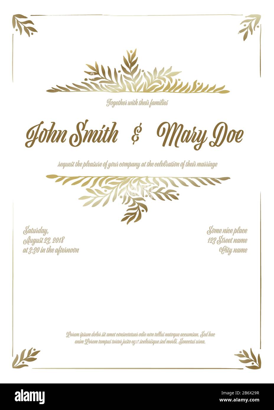 Noble invitation hi-res stock photography and images - Alamy