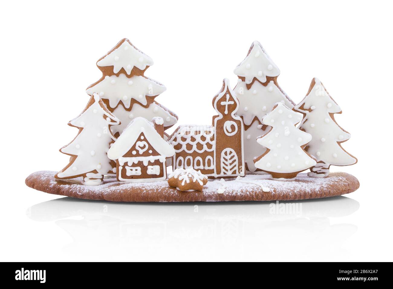 Cute gingerbread house village Cut Out Stock Images & Pictures - Alamy