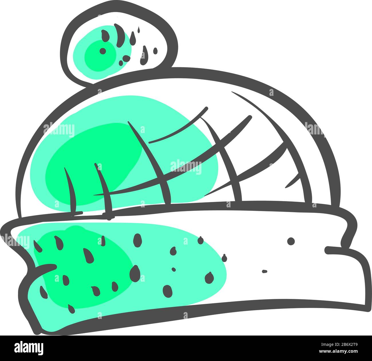 Hat winter sketch hand Stock Vector Images - Alamy