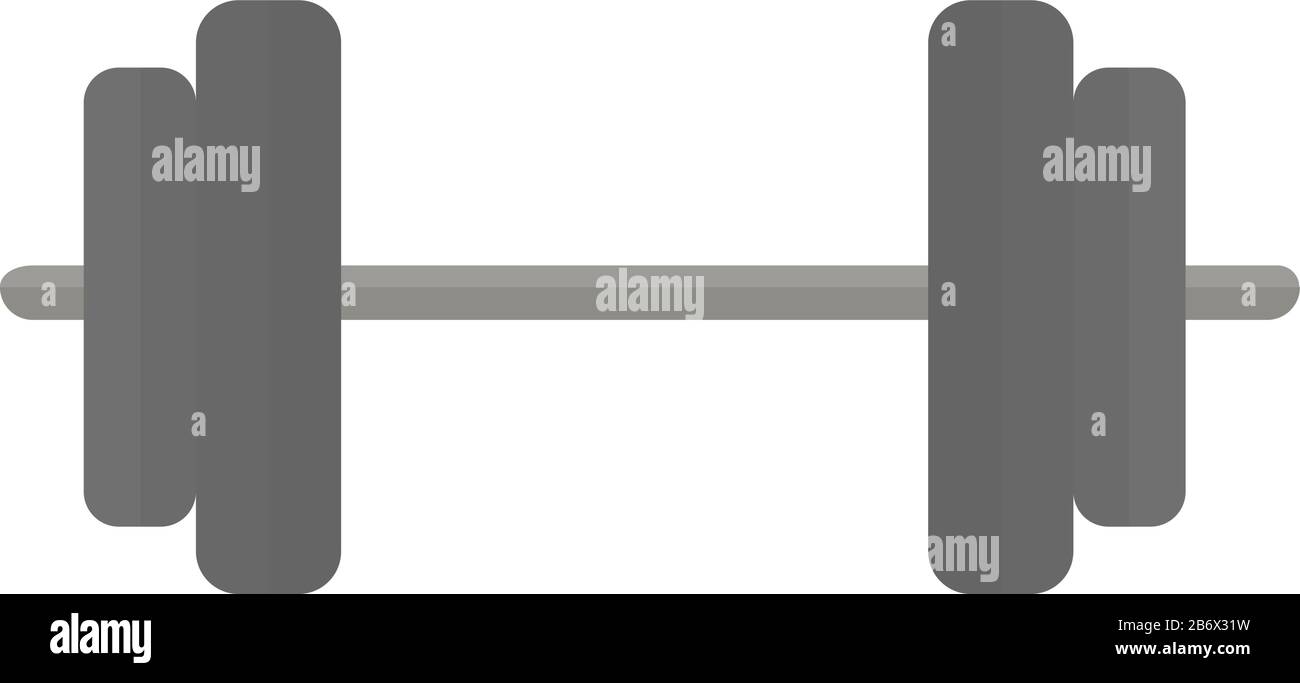 Dumbbell weight, illustration, vector on white background Stock Vector ...