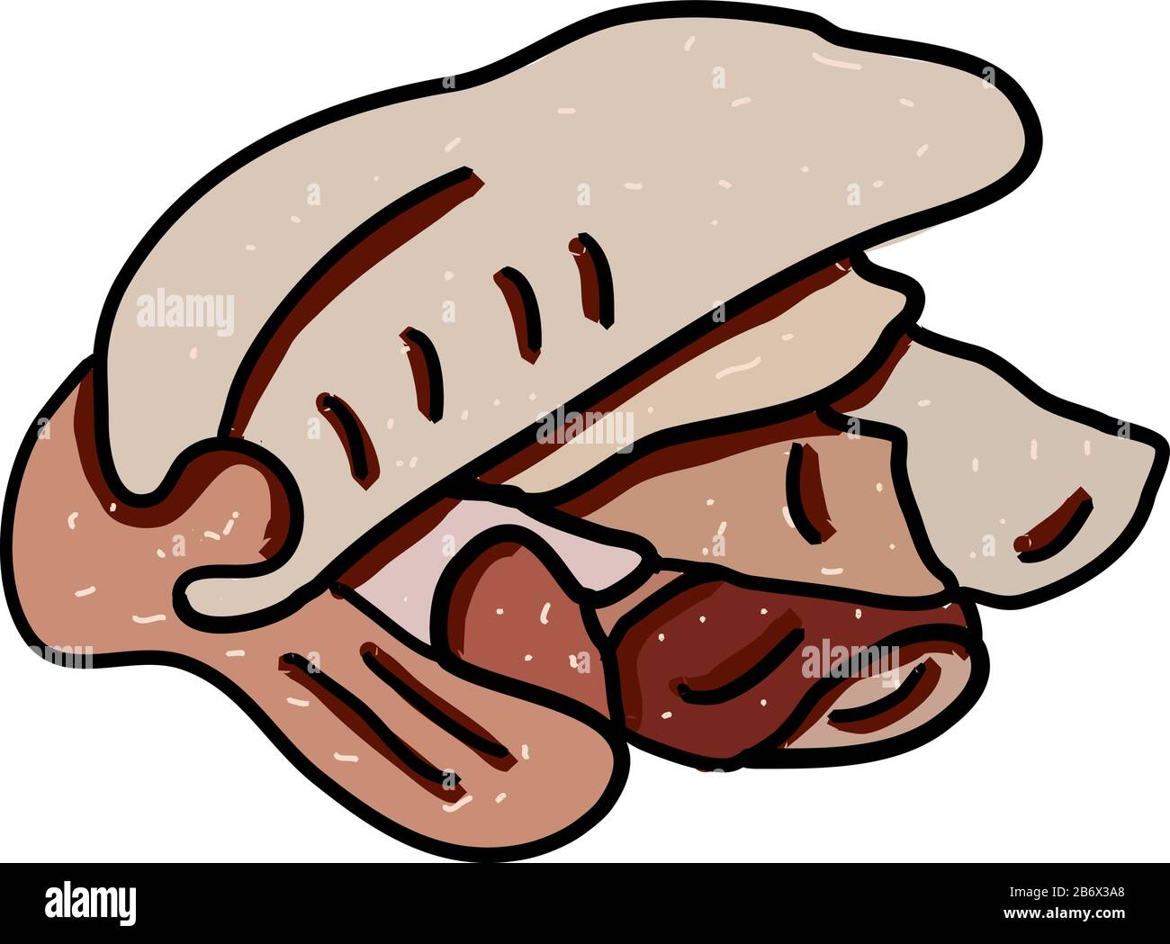 White cheese bread roll Stock Vector Images - Alamy