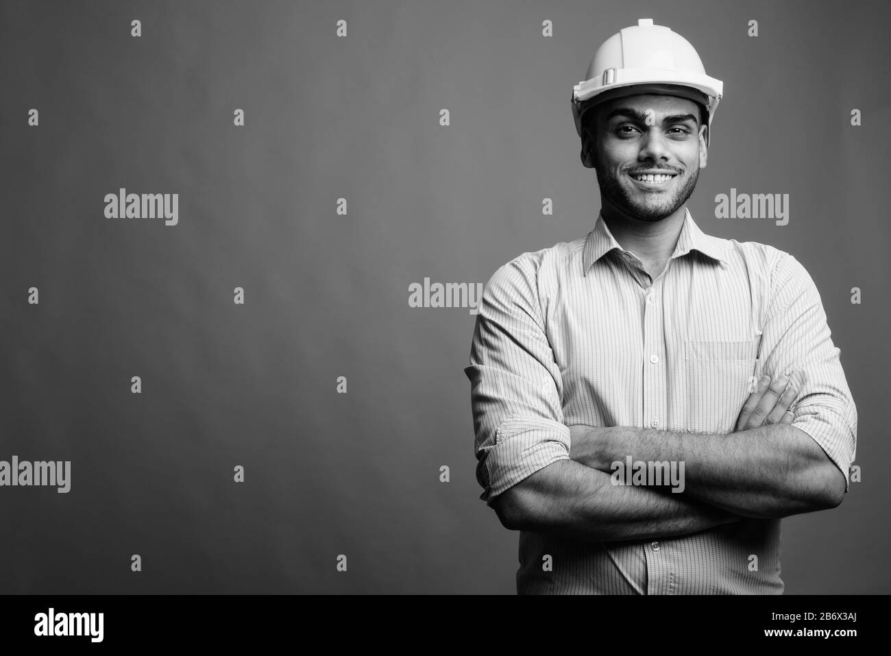 Young indian it engineer Black and White Stock Photos & Images - Alamy