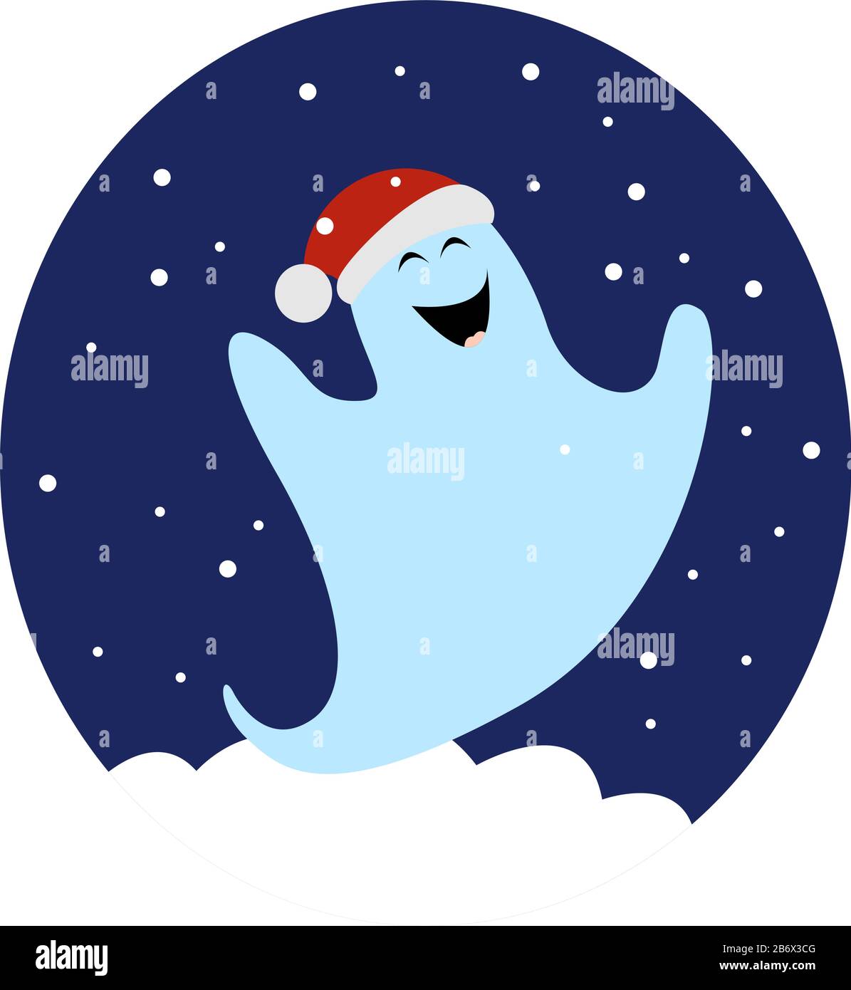 Snow ghost Stock Vector Images - Alamy