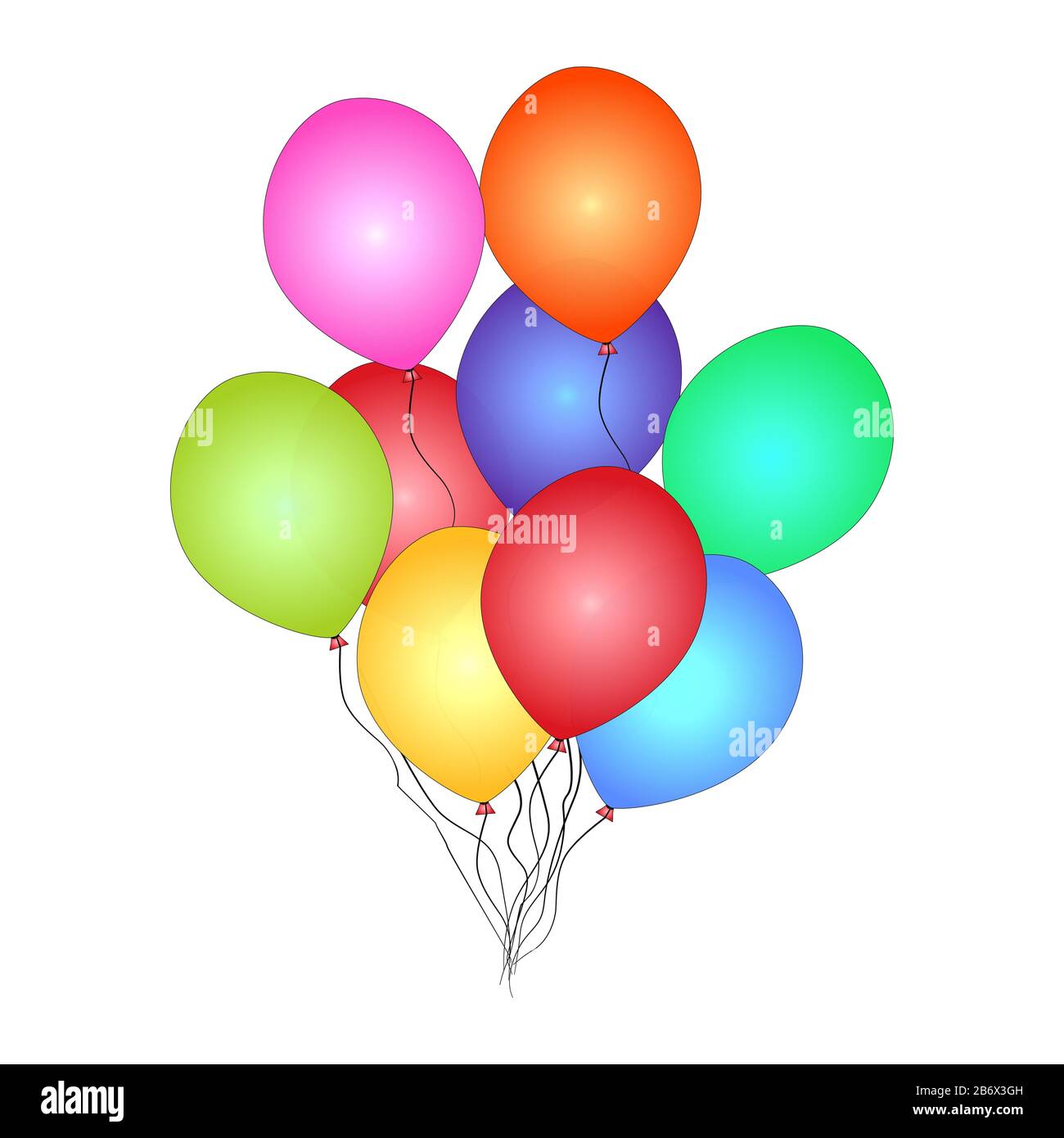 Helium balloon vector vectors hi-res stock photography and images - Alamy