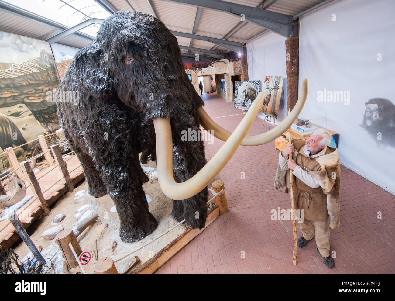 12 March 2020, Lower Saxony, Rehburg-Loccum: Employee Markus Plesker is ...