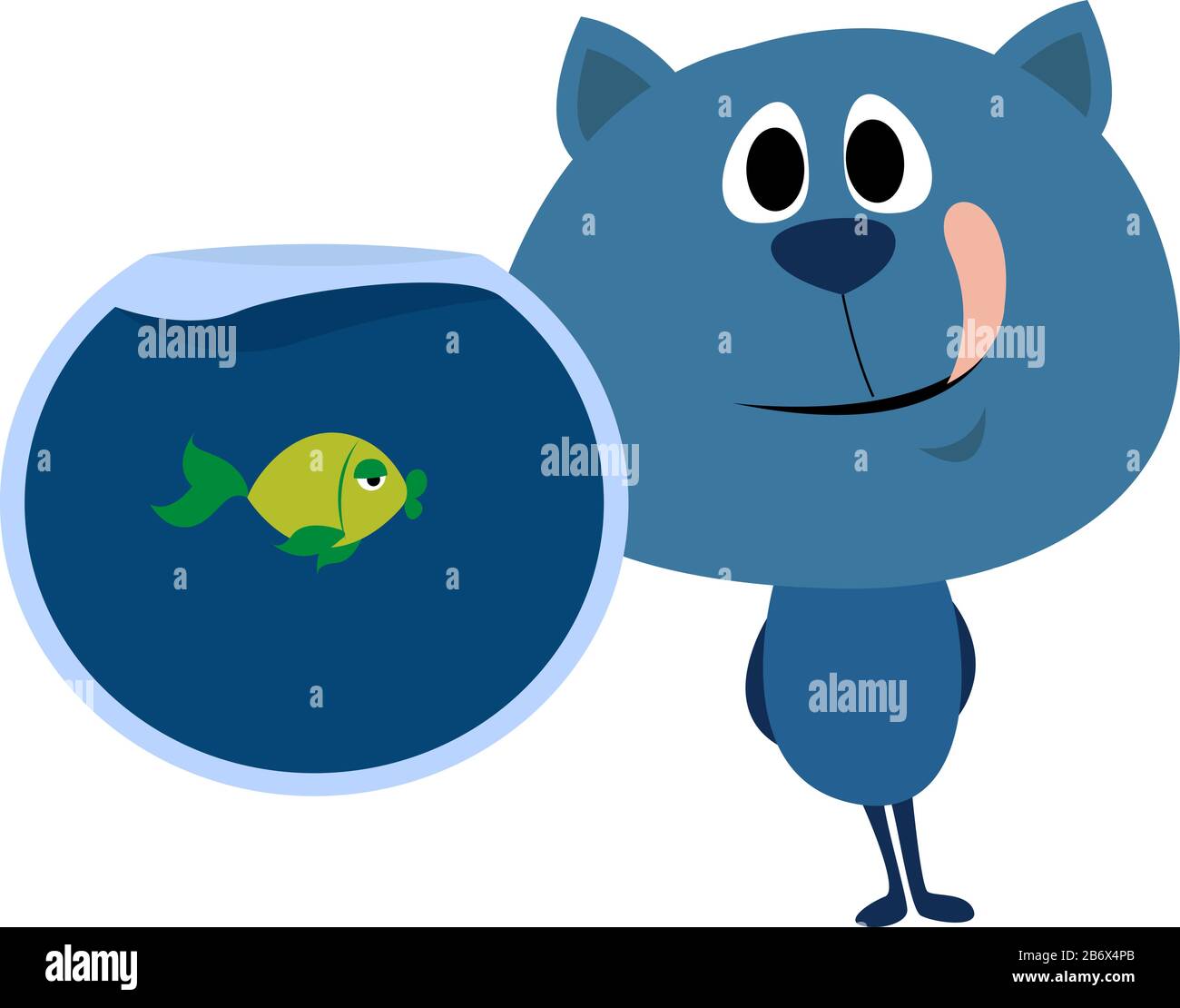 White cat blue eyes Stock Vector Images - Alamy