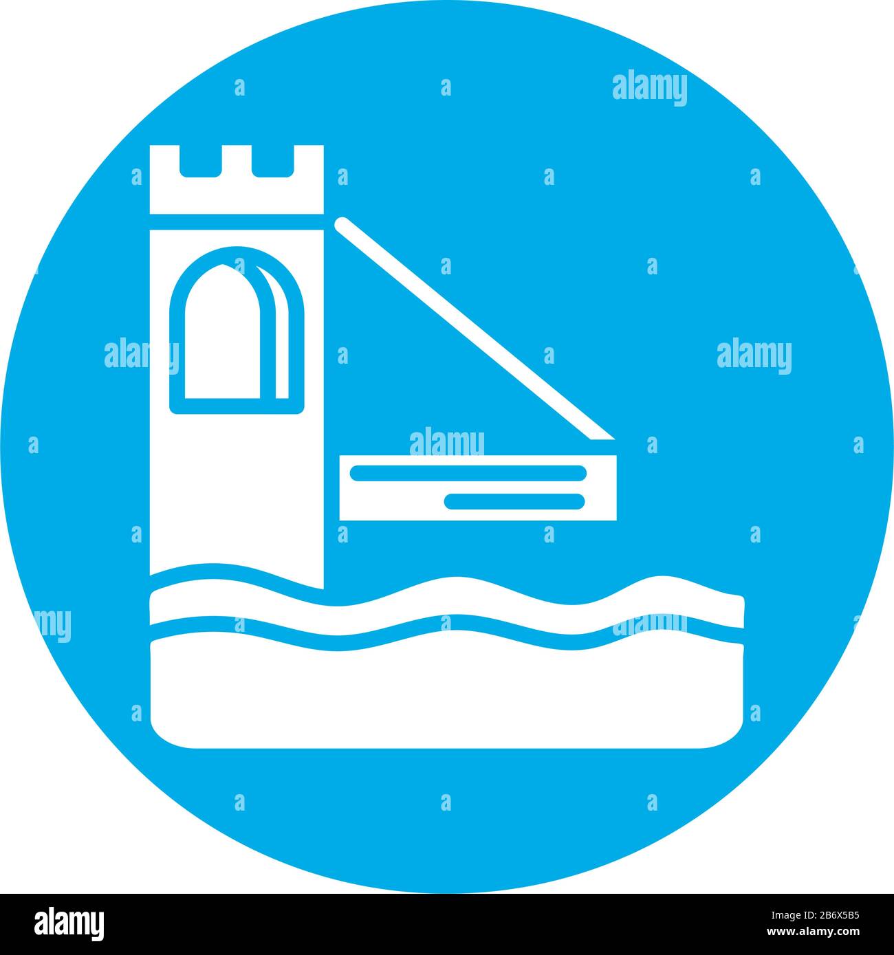 Entrance gate moat medieval Cut Out Stock Images & Pictures - Alamy