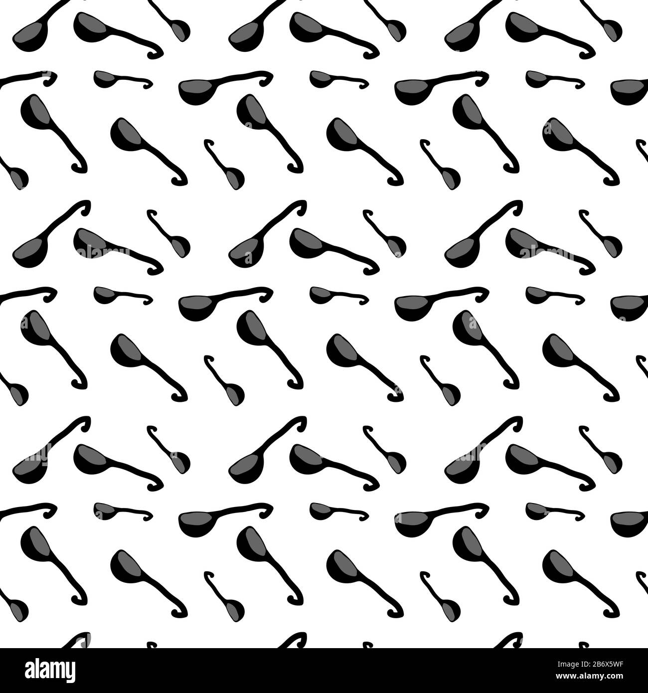 Ladle wallpaper, illustration, vector on white background Stock Vector ...