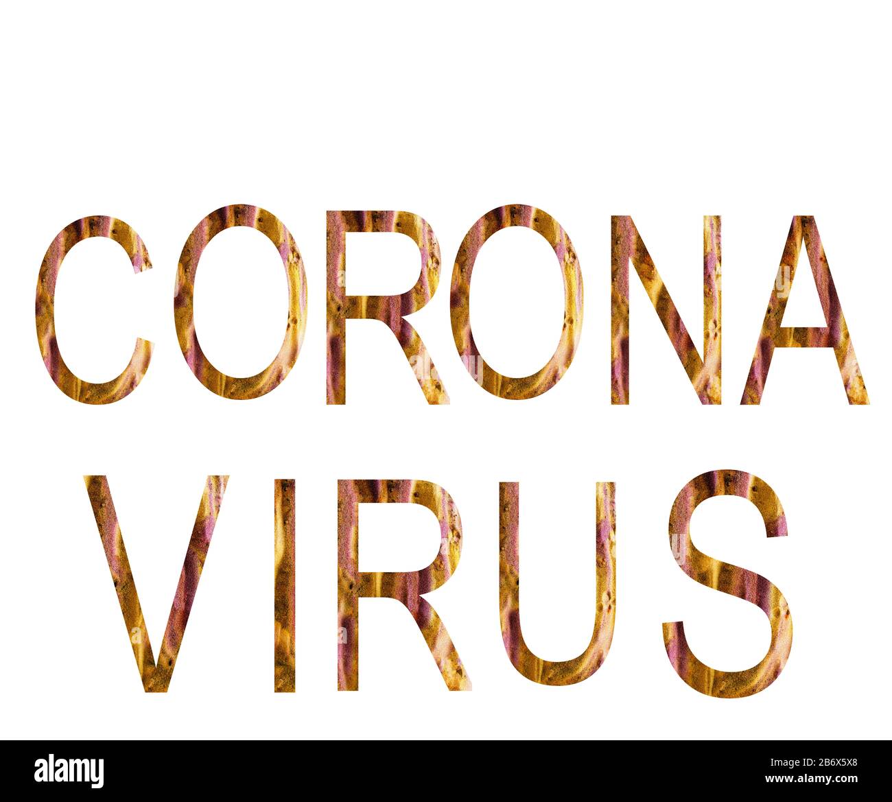 Virus writting with letter on white background Stock Photo - Alamy
