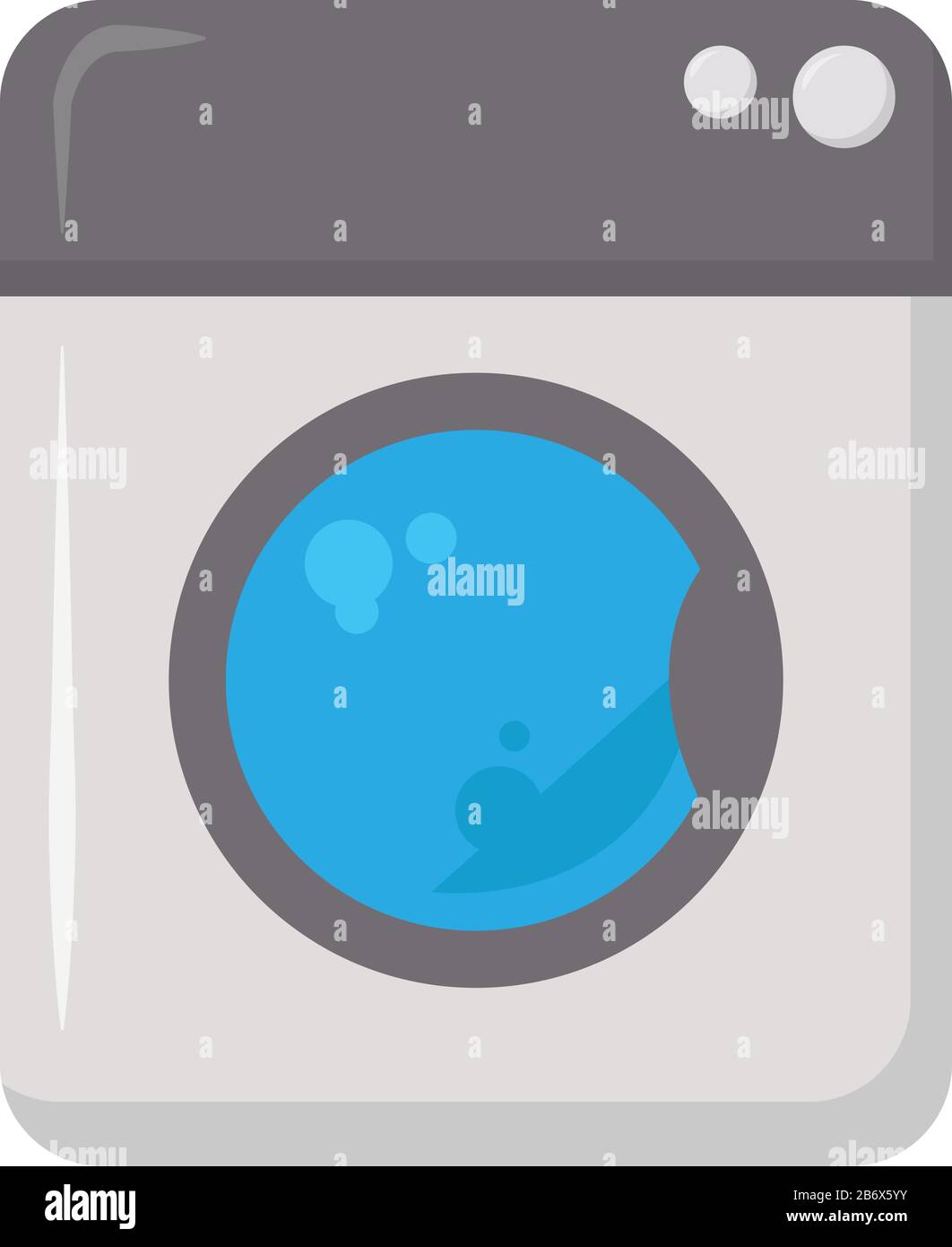 Laundry machine, illustration, vector on white background Stock Vector ...