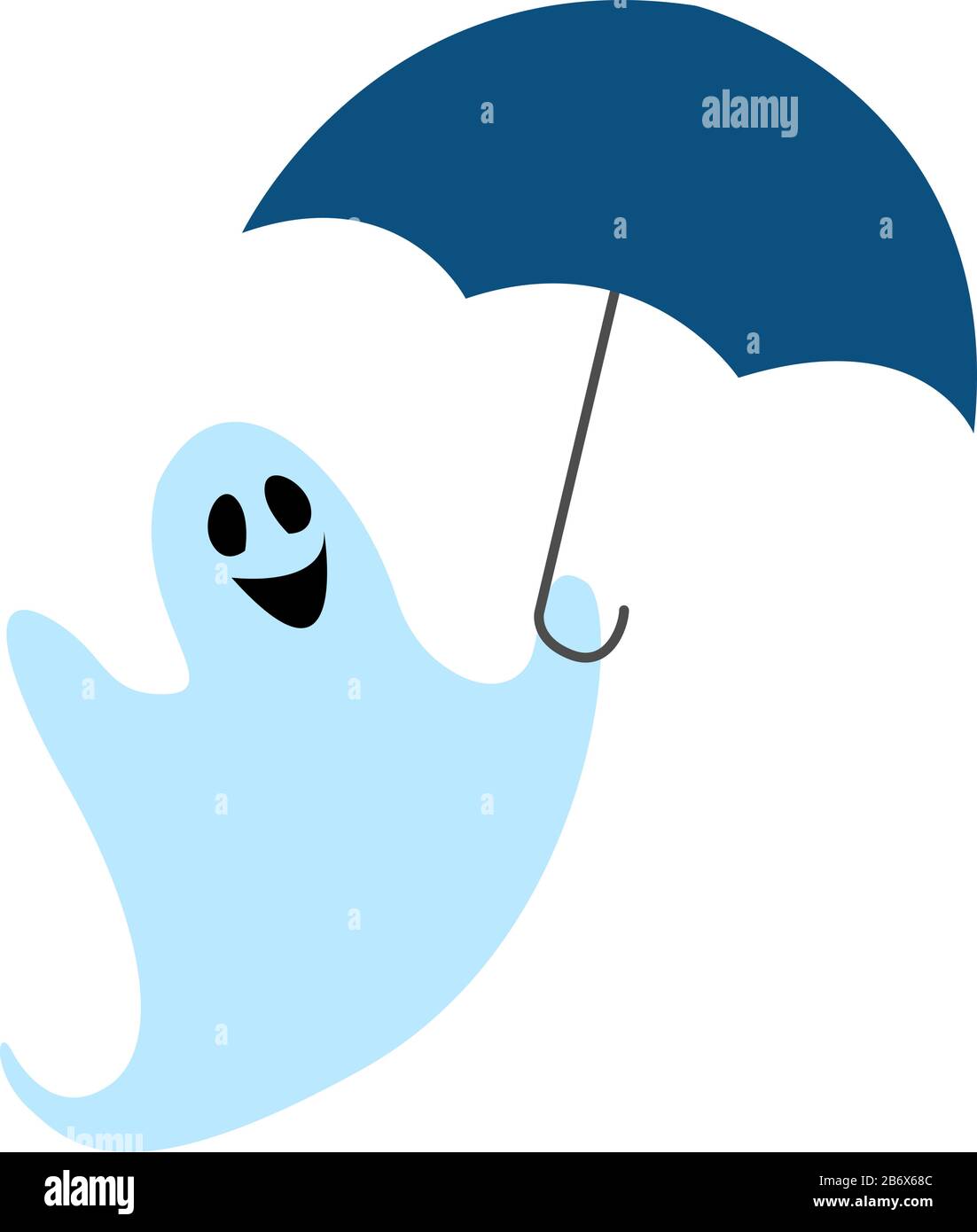 Ghost with umbrella Cut Out Stock Images & Pictures - Alamy