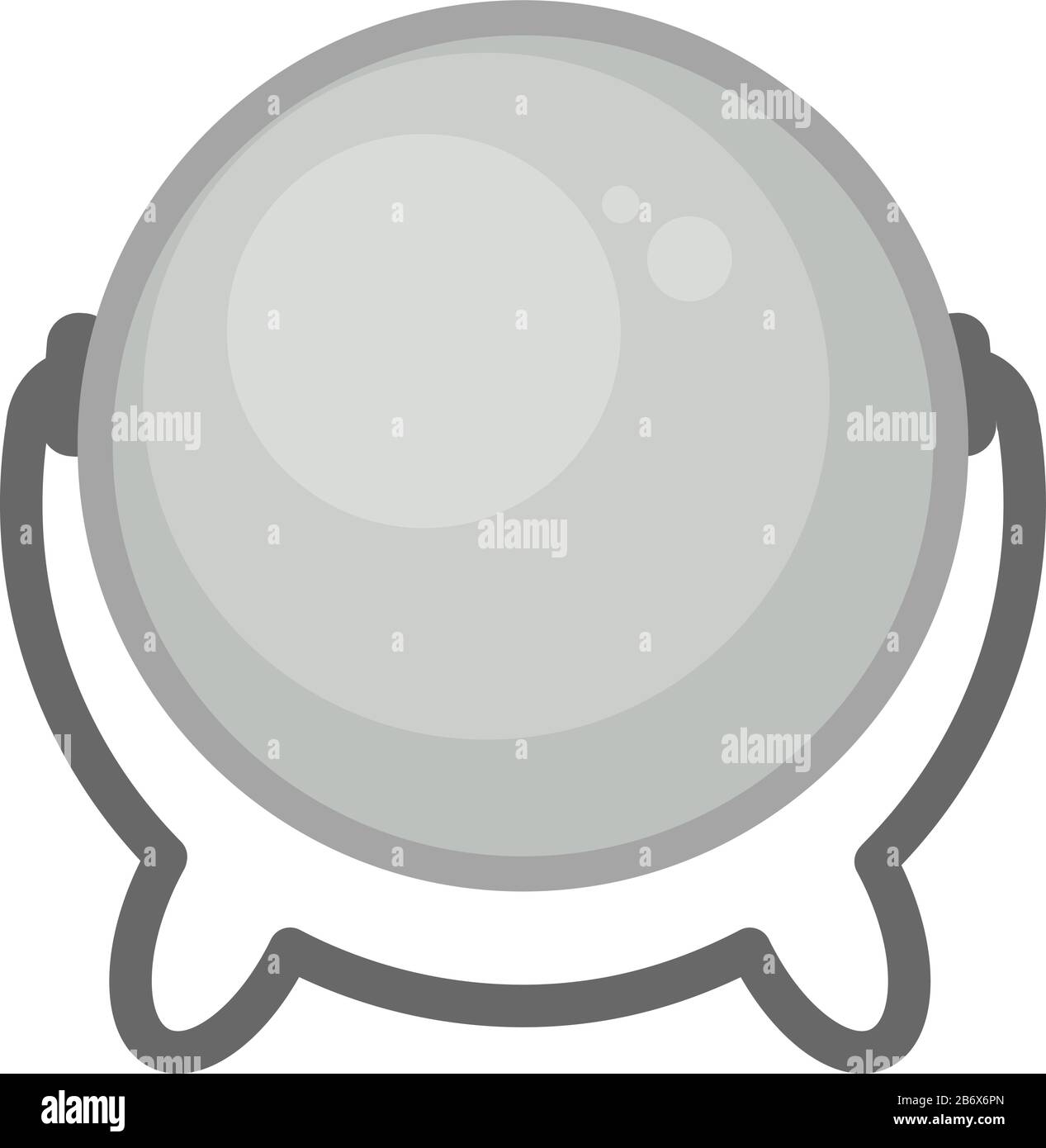 Gray mirror, illustration, vector on white background Stock Vector ...