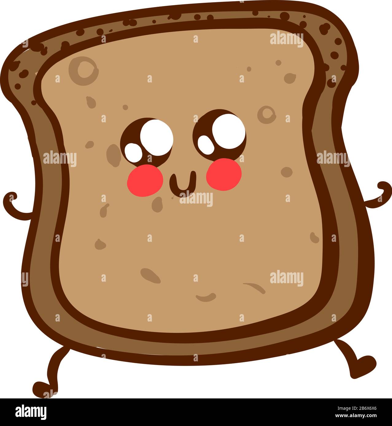 Cute funny bread toast Cut Out Stock Images & Pictures - Alamy