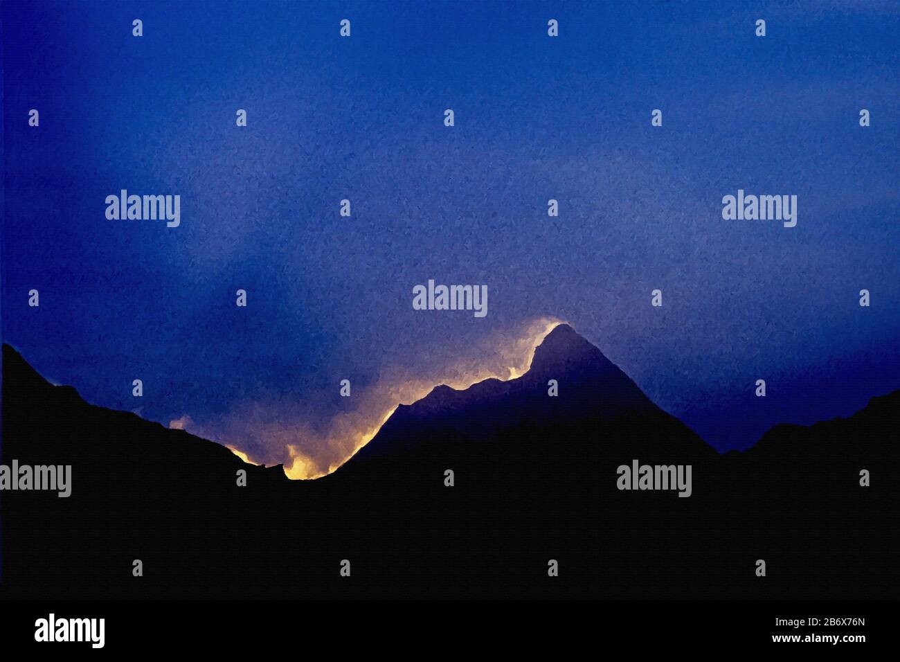 Digital Paintings; Nanda Devi Peak-59 Nanda Devi is the highest ...