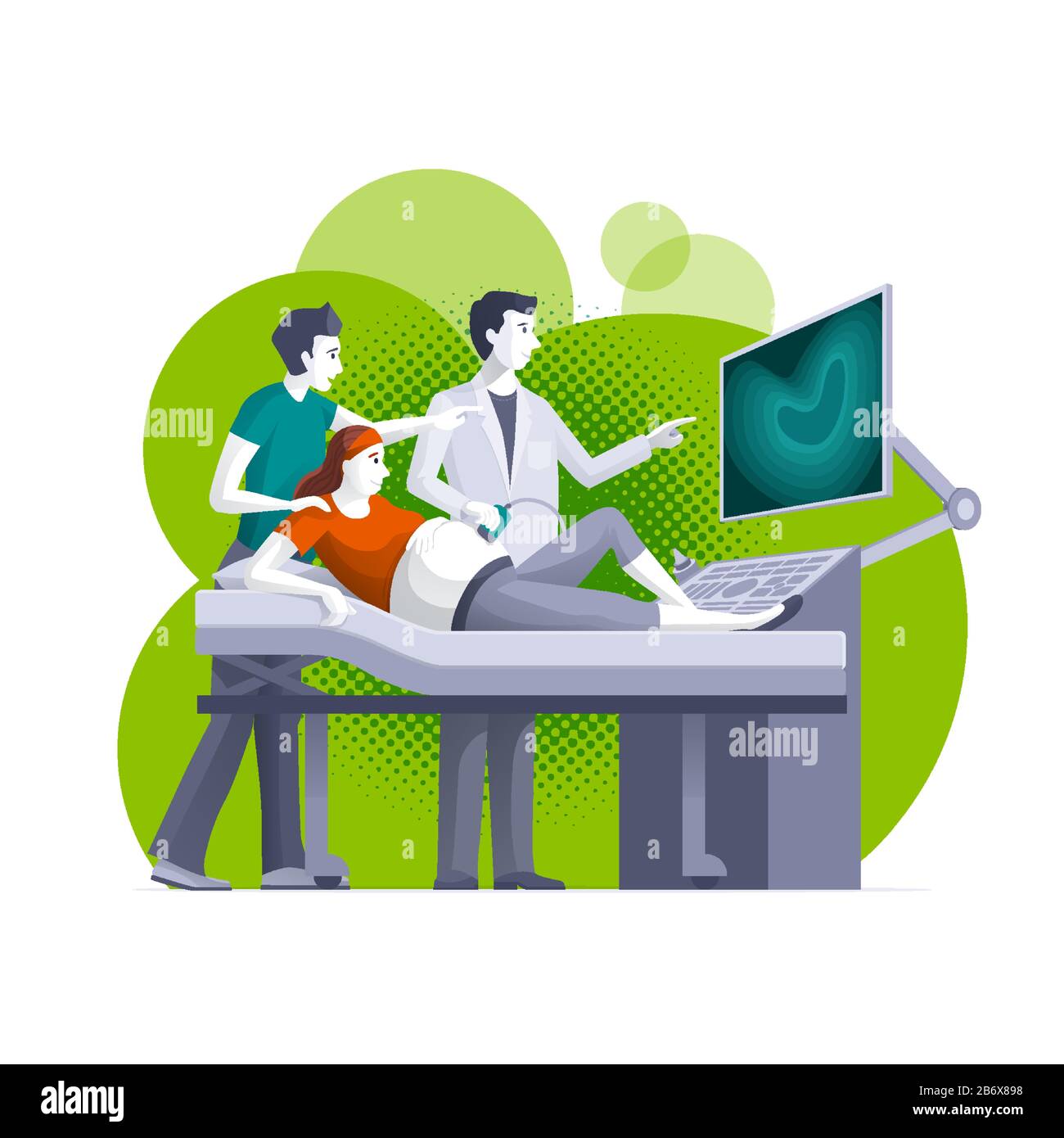 Doctor consulting pregnant woman Stock Vector Images - Alamy