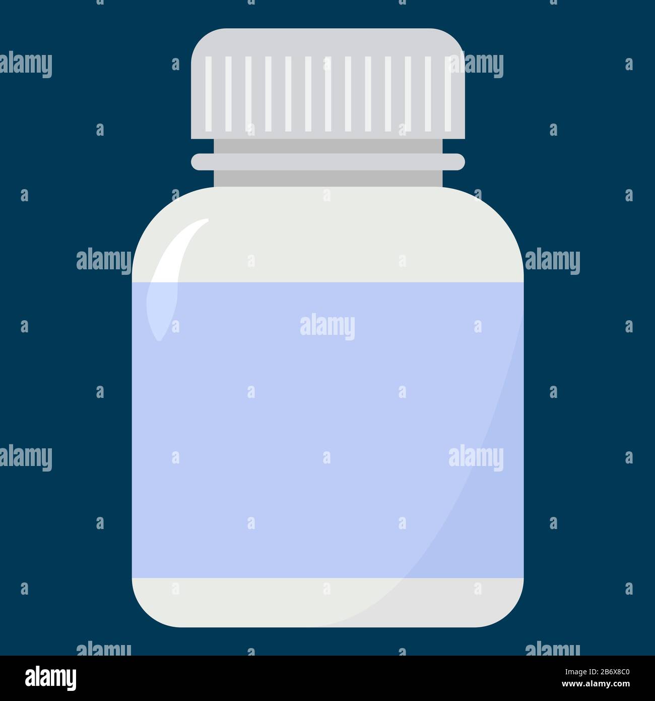 Medical bottle, illustration, vector on white background Stock Vector ...