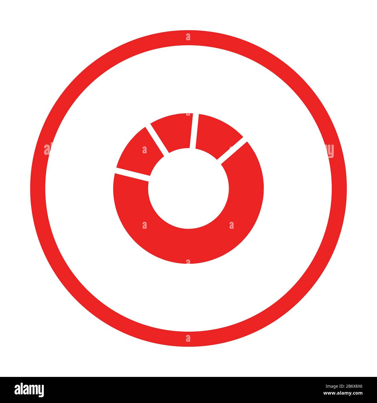 Pie chart and circle Stock Photo - Alamy