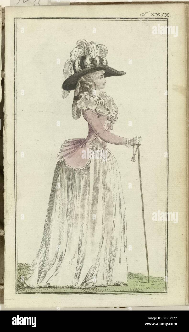 Journal des Luxus und der Moden 1786, Band I, T 29 Female right in ...