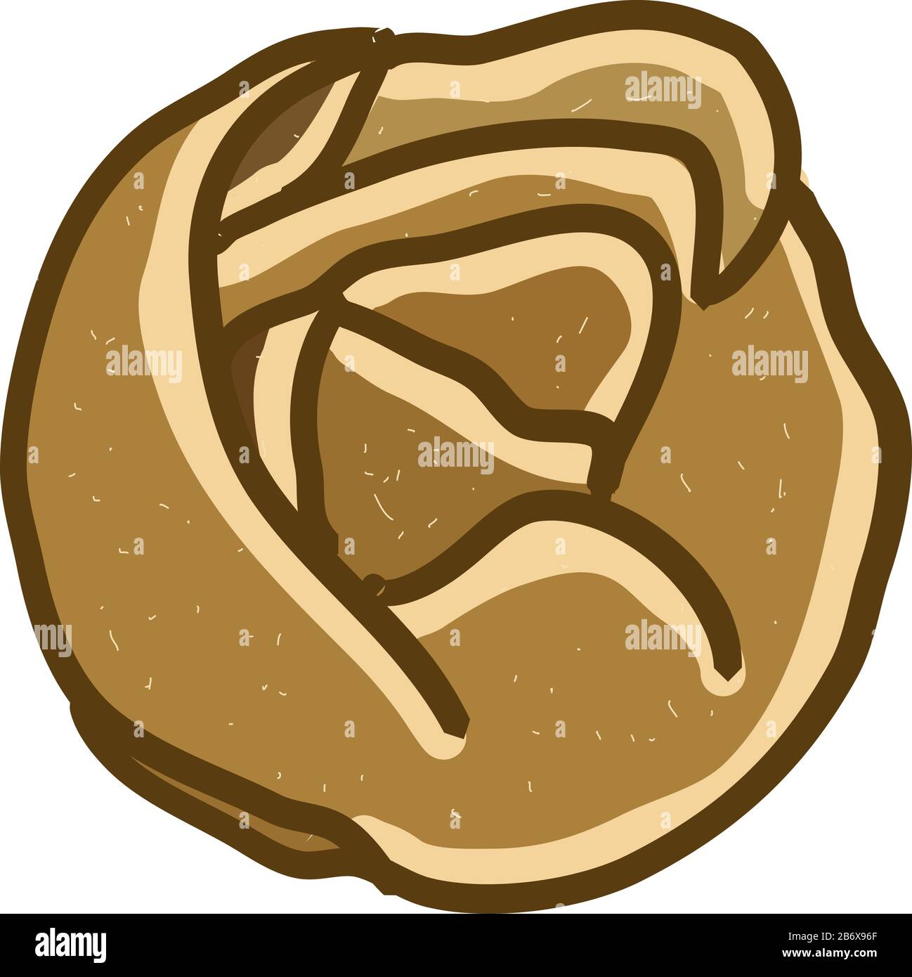 Scarf drawing, illustration, vector on white background Stock Vector ...