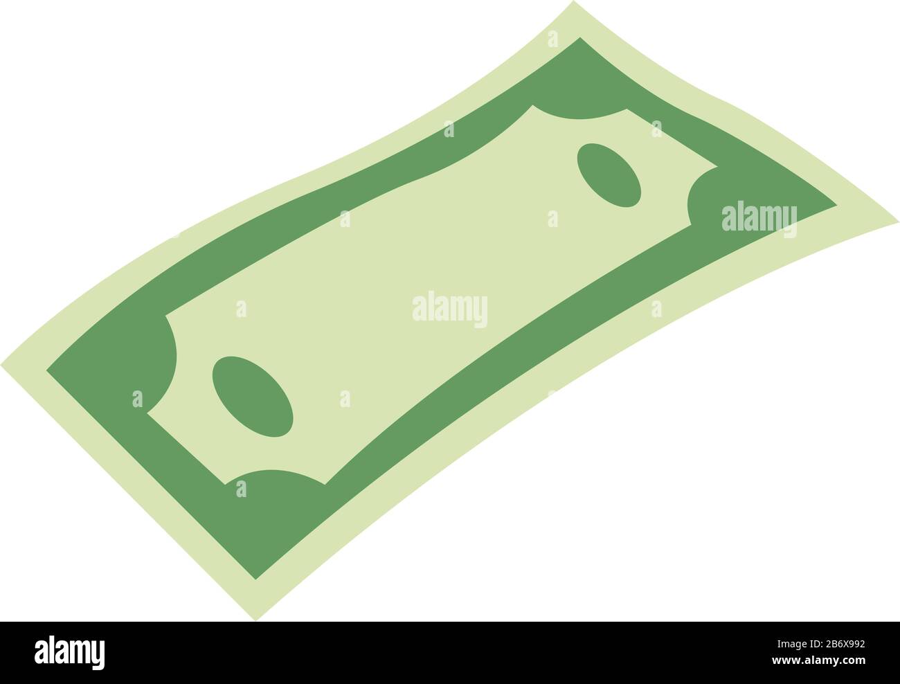 Money bill, illustration, vector on white background Stock Vector Image ...