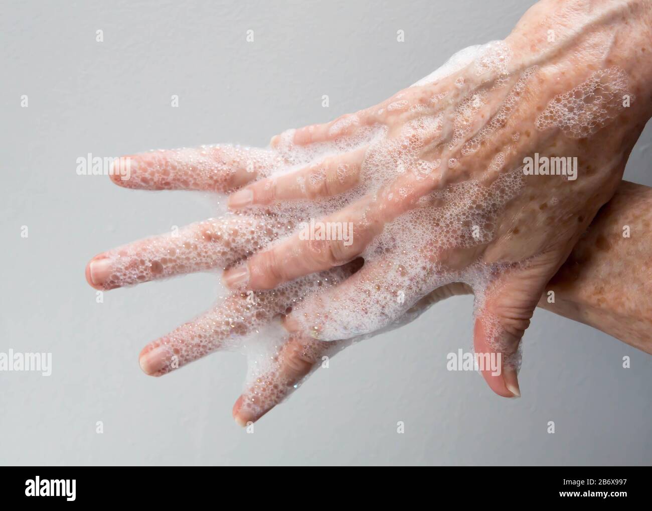 Handwashing technique hi-res stock photography and images - Alamy