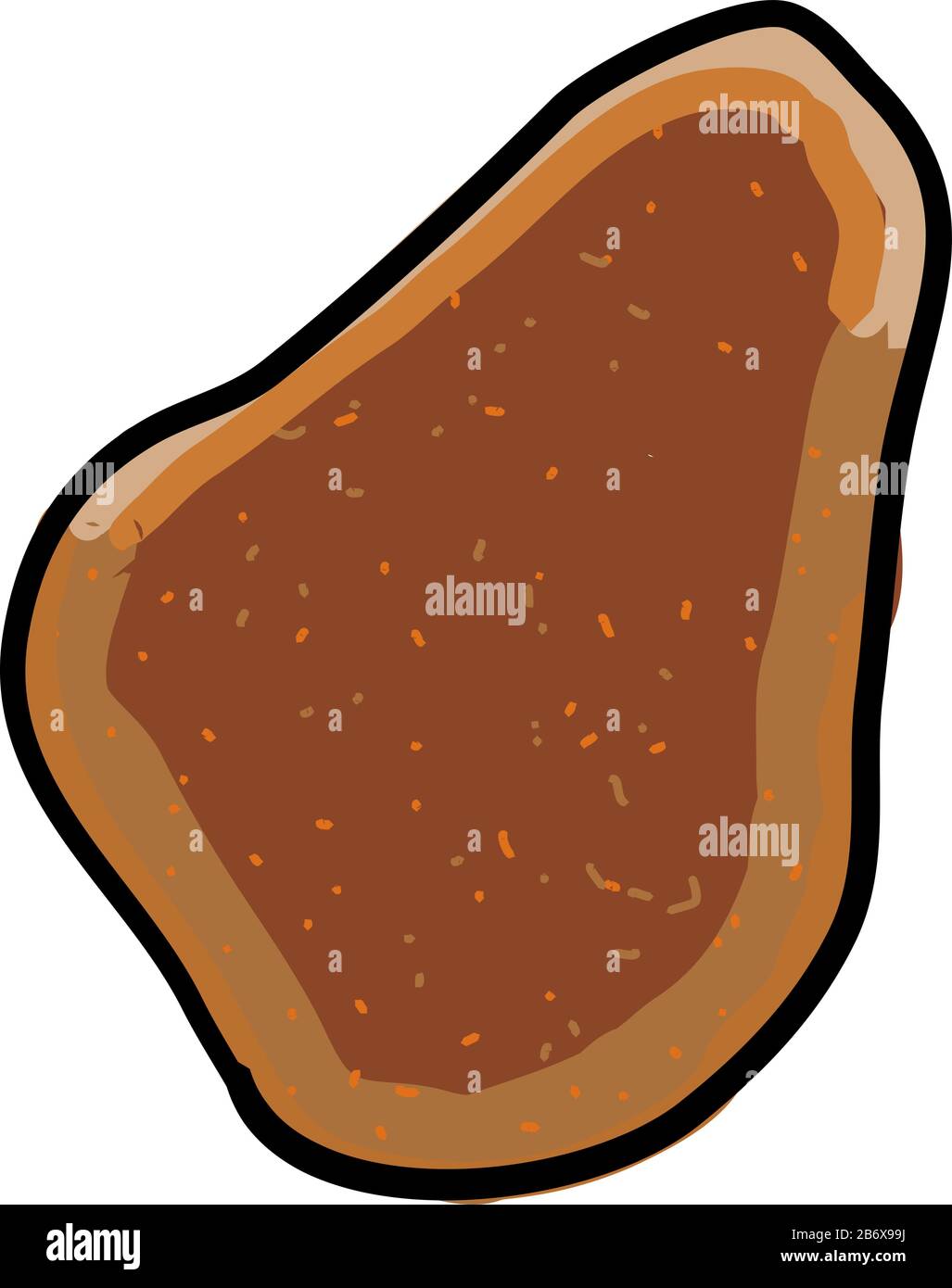 Meat drawing, illustration, vector on white background Stock Vector ...