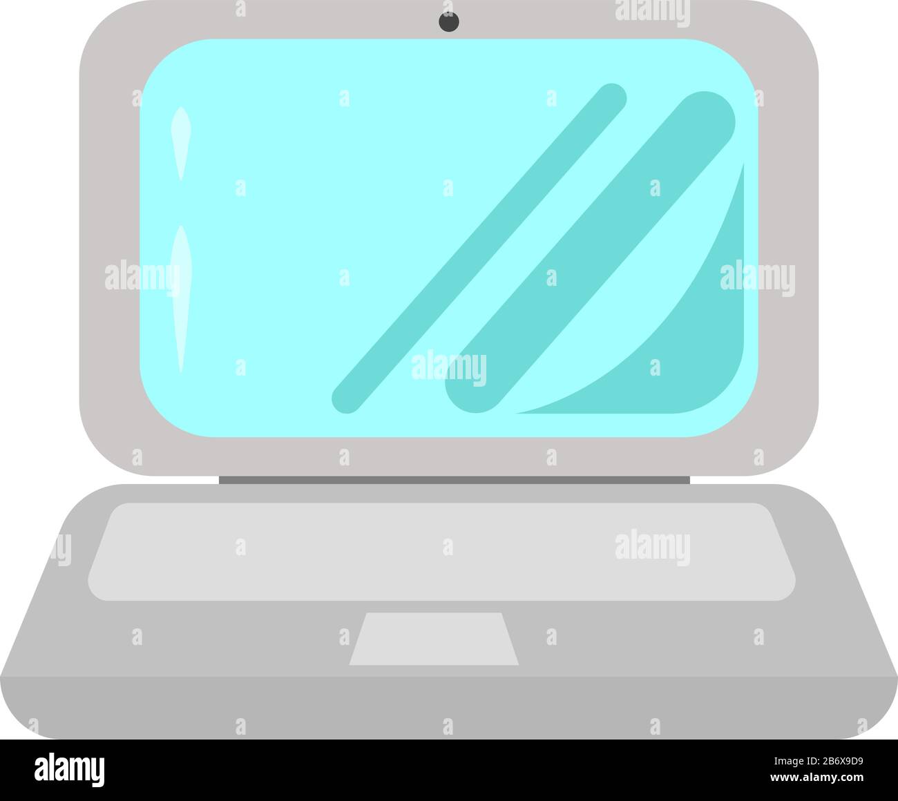 On desktop white notebook Stock Vector Images - Alamy