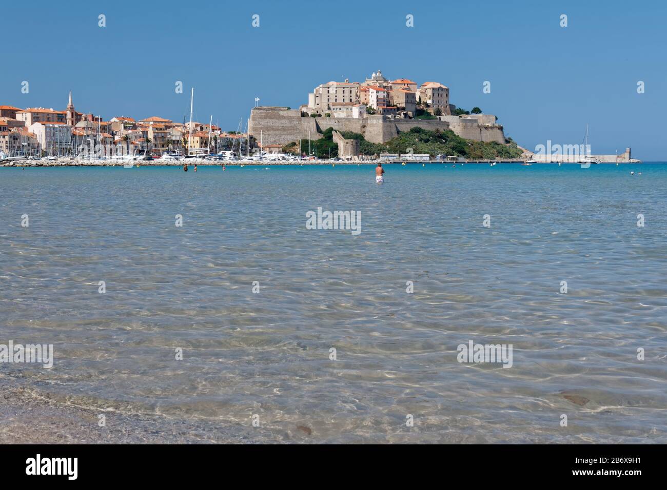 Beach scenes from Calvi Stock Photo - Alamy