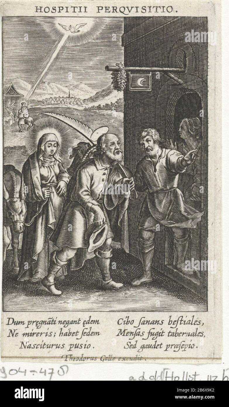 1581 1633 joseph and mary are refused at the inn hi-res stock ...