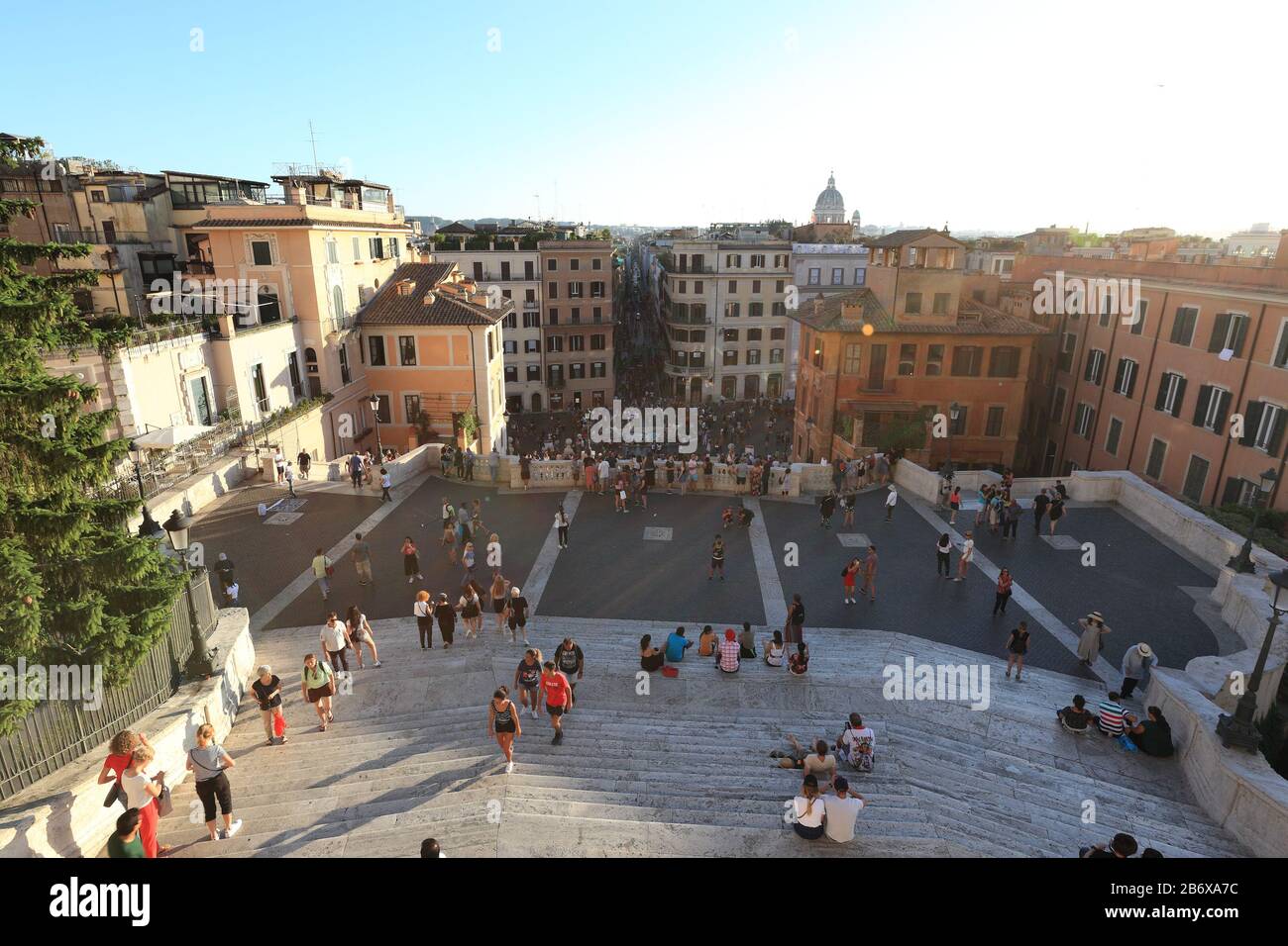 Editorial - Spanish Steps, Rome - Italy 16 June 2019: Tourists visit ...