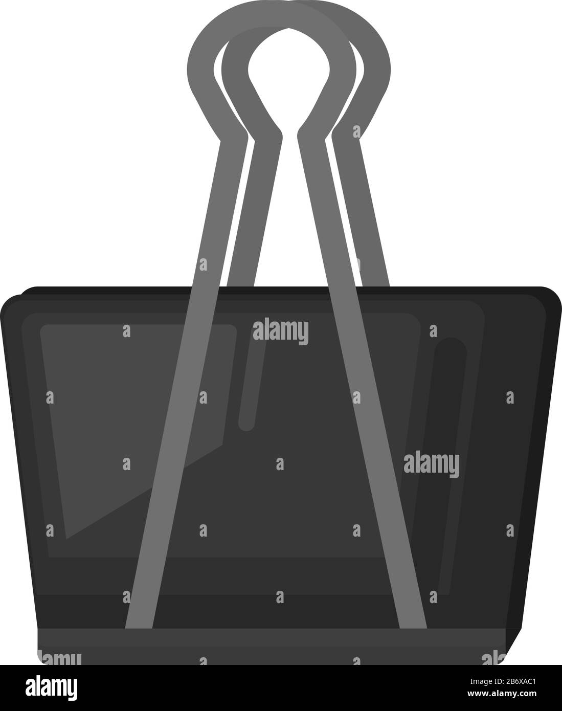 Paper clips, illustration, vector on white background Stock Vector ...