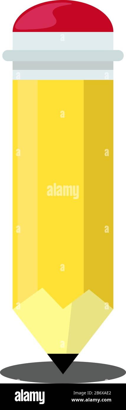 Fat pencil, illustration, vector on white background Stock Vector Image ...