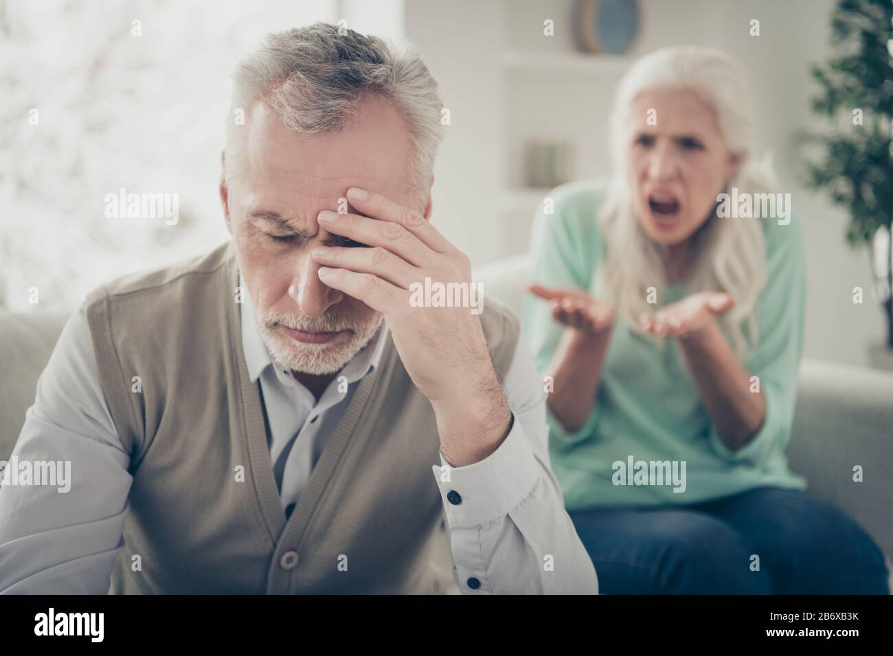 Old Couple Arguing High Resolution Stock Photography and Images - Alamy