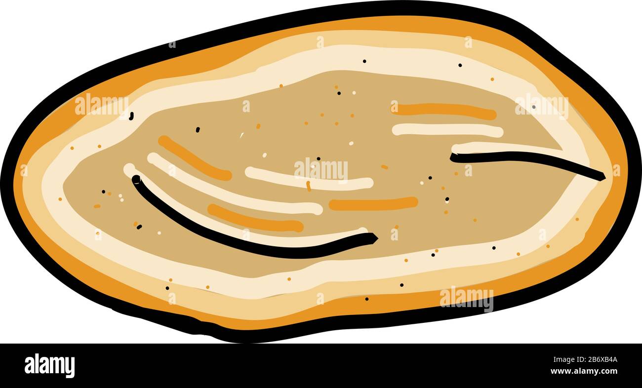 Potato drawing, illustration, vector on white background Stock Vector ...