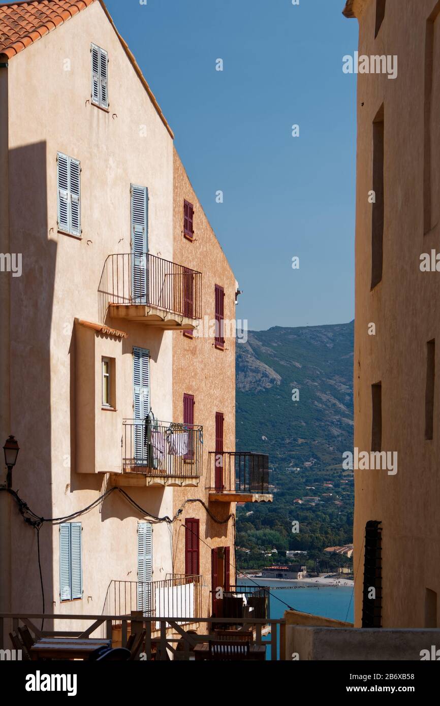 Old town in Calvi Stock Photo - Alamy