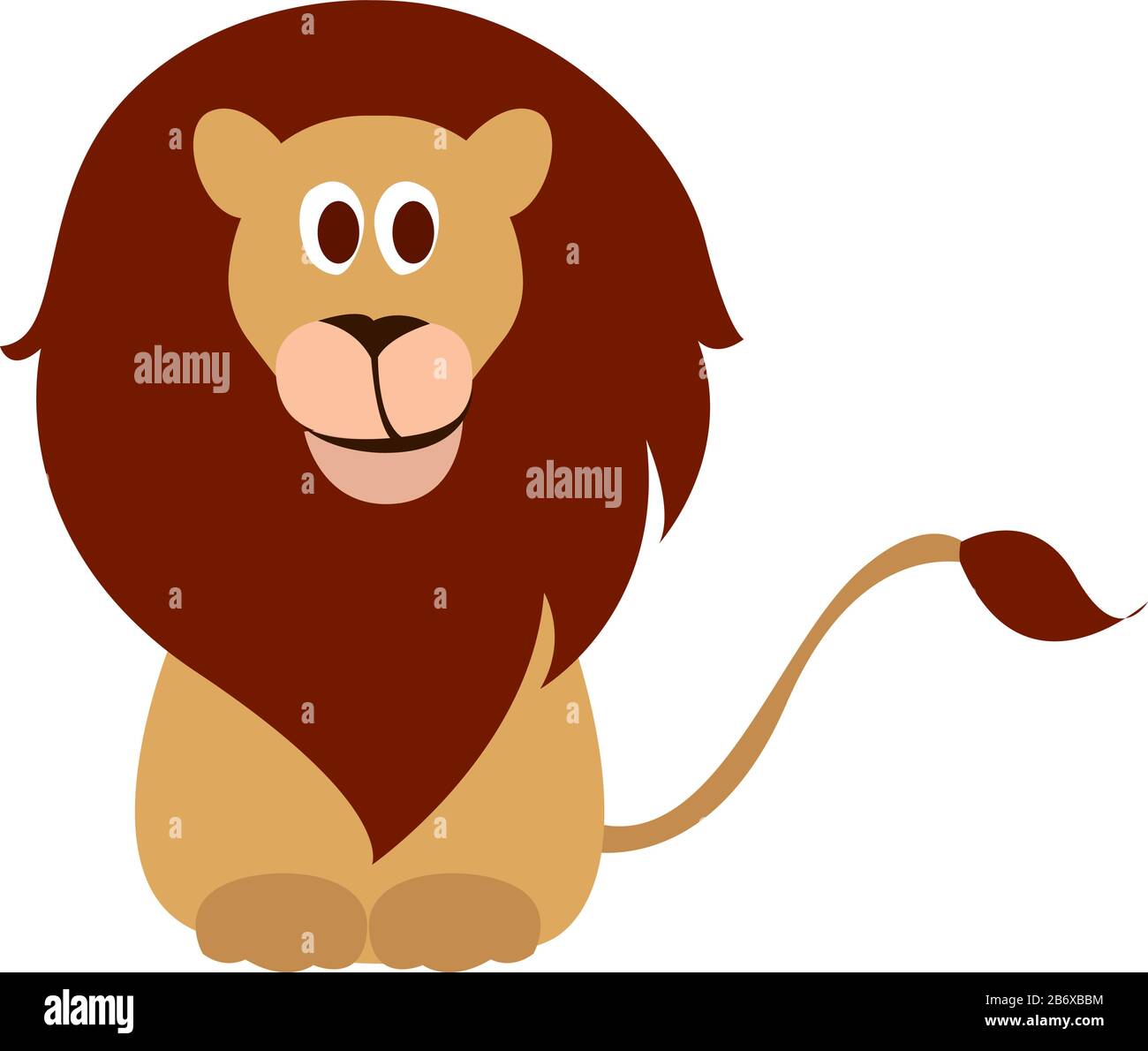 Lion toy, illustration, vector on white background Stock Vector Image ...